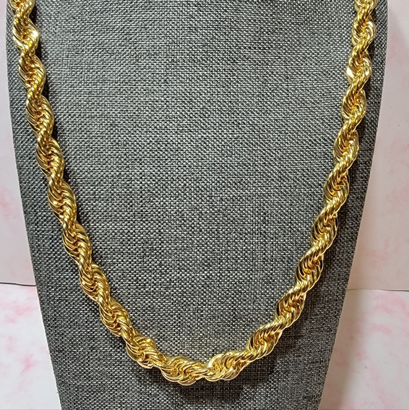 unbranded | Jewelry | Gold Plated Wavy Style Chunky Statement Chain ...